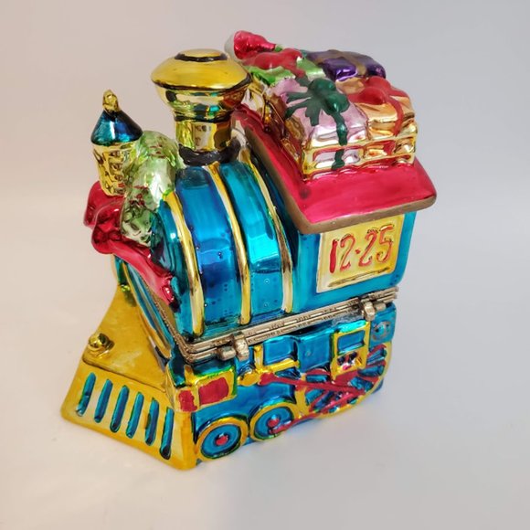 Mr Christmas | Holiday | Mr Christmas Train Music Box Metallic Inner ...